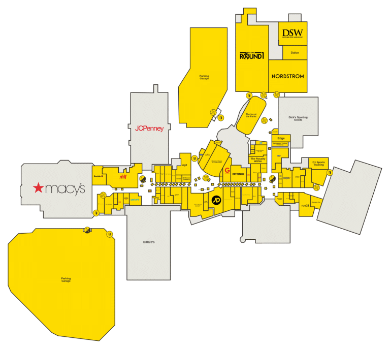 The Woodlands Mall Directory Map